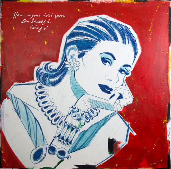 Women and Wine® "I'm Beautiful Today" - Original - Kathy Womack Gallery